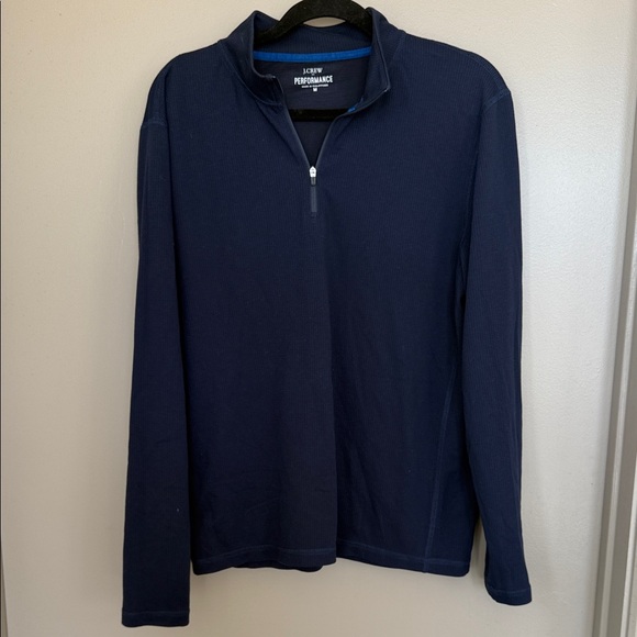 J. Crew | Sweaters | J Crew Mens Navy Quarterzip Sweater | Poshmark